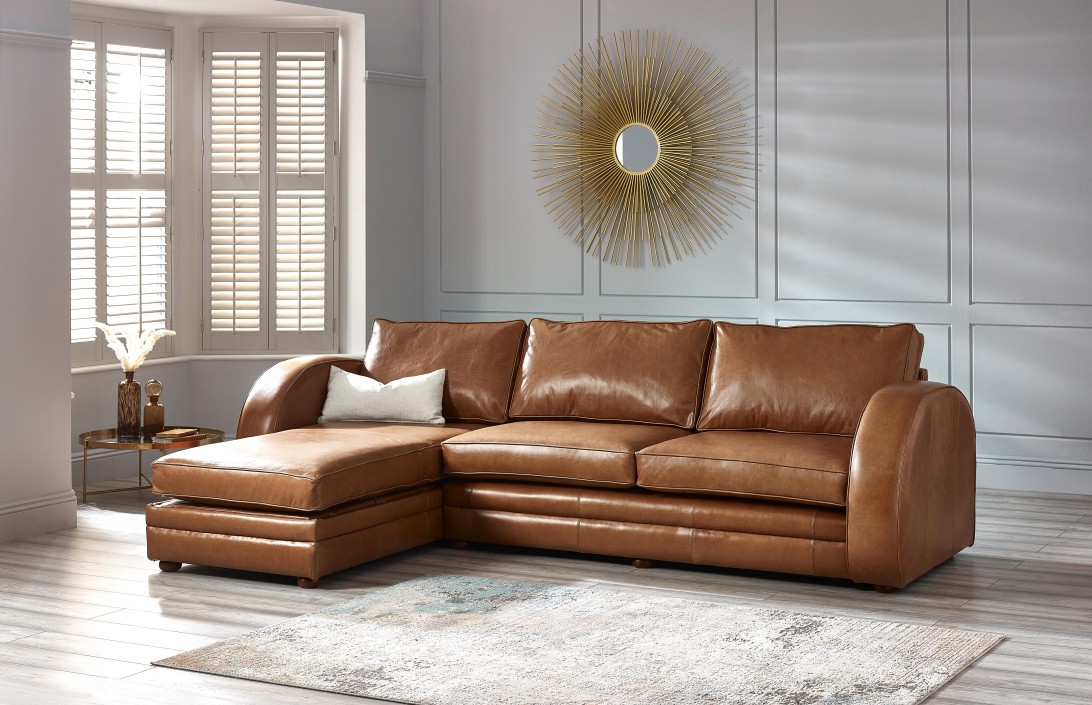 Art Deco Contemporary Chaise Sofa | Custom Made Sofas