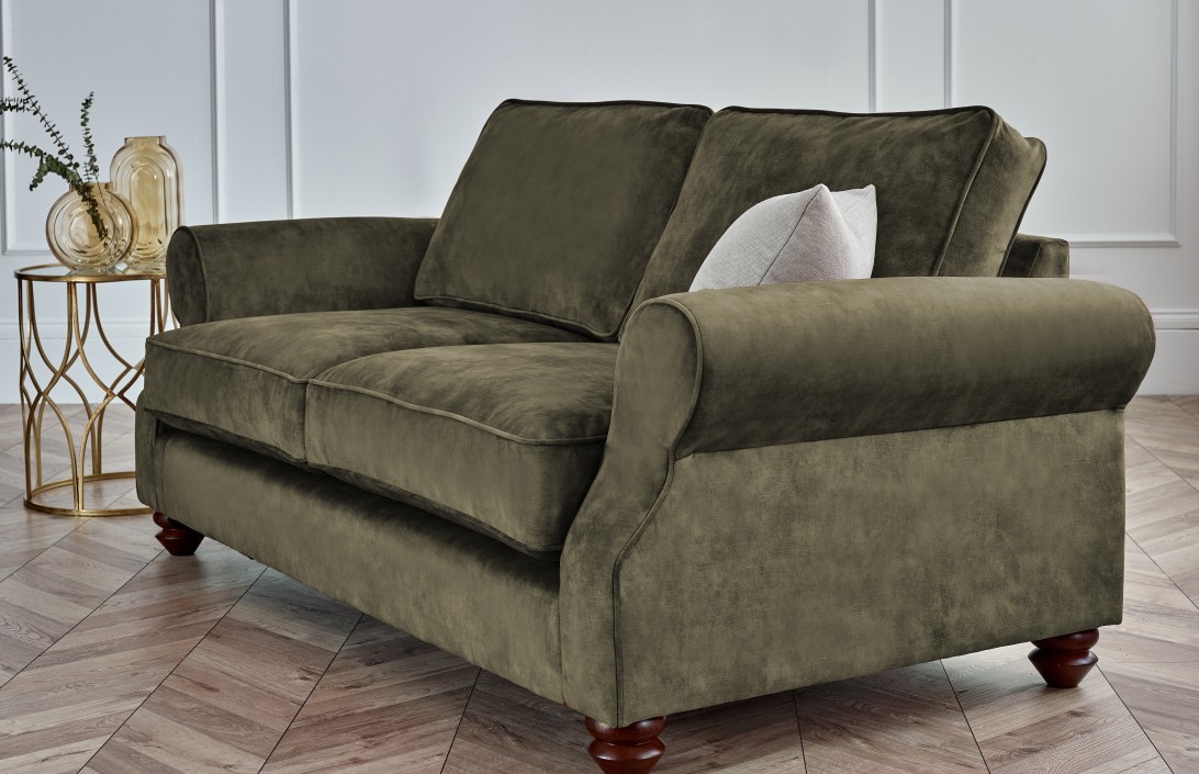 Velvet traditional sofa store