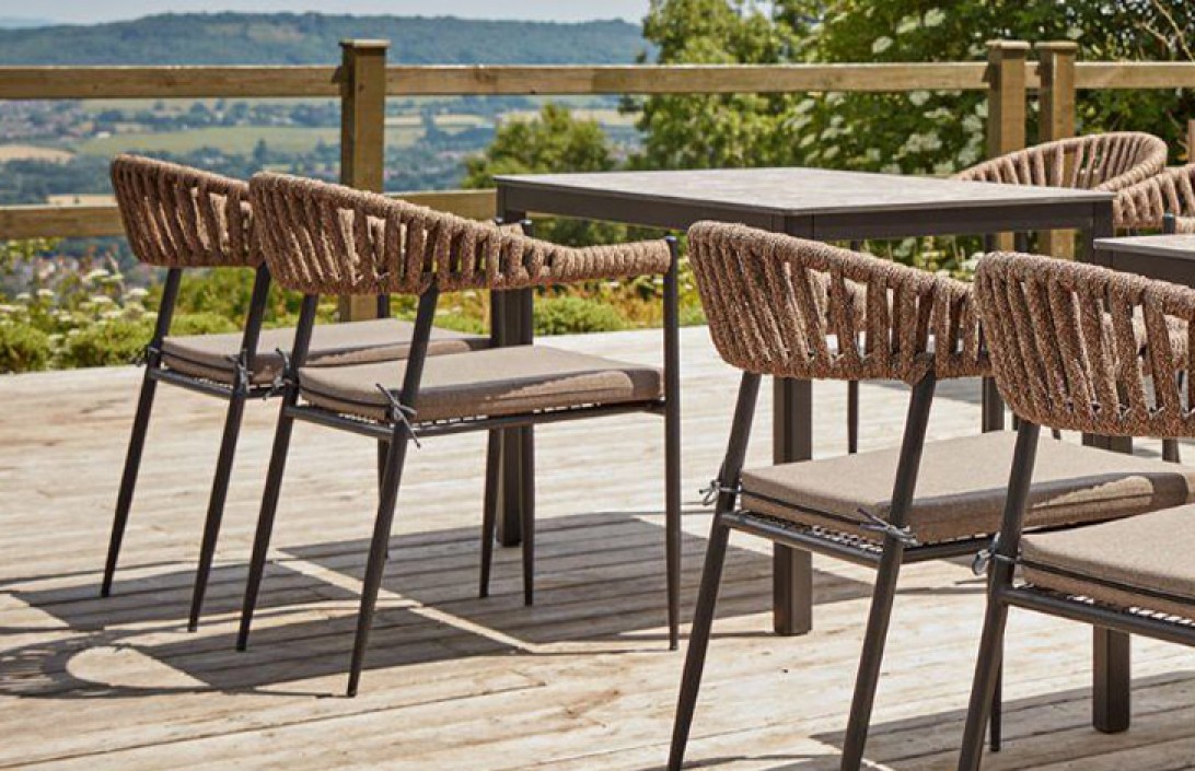 Trieste Rope Chair Tan/ Taupe - Outdoor